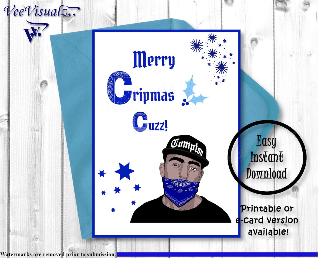 Cripmas Card, Printable Card, Christmas Card, Holiday Card, E-card ...