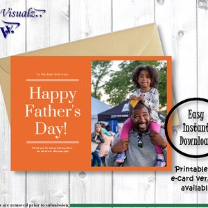 Father's Day Card, E-card, Custom Card, Beautiful Card, Digital Father ...