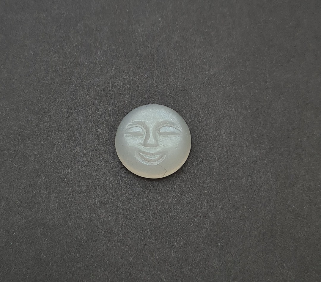 Natural White Moonstone Face~ Moonstone Hand Carved Loose Gemstone ...