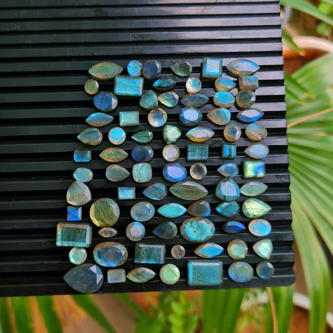 500 Pcs Mix Shape Labradorite Cut, Flashy Labradorite Faceted Gemstone ...