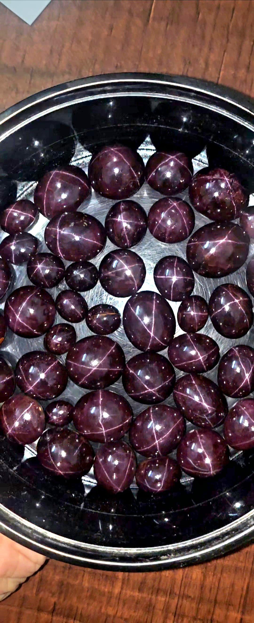 Star Garnet, Natural Star Garnet, 100 Carats 5 to 7 Pcs Star Garnet ...