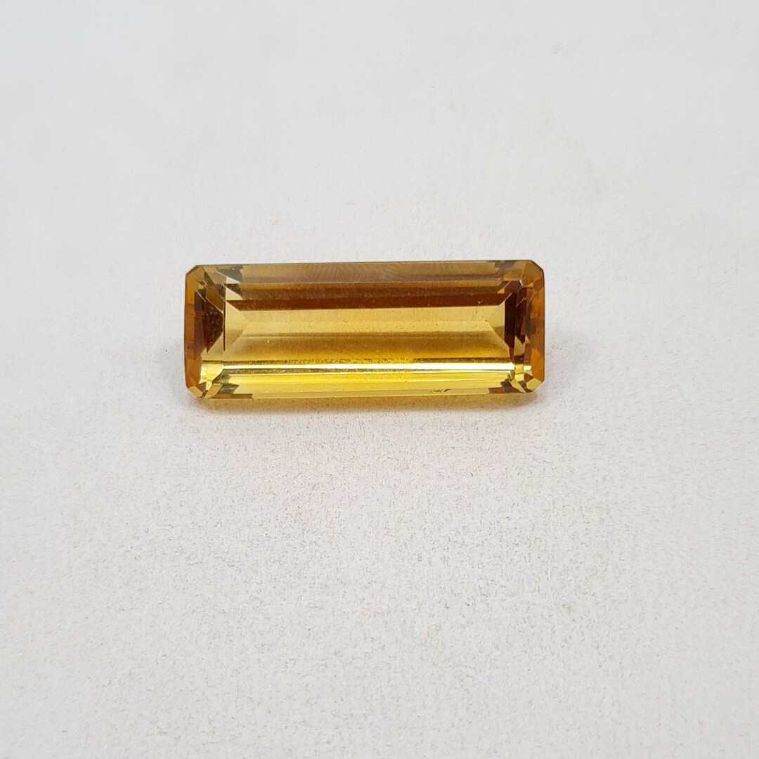30X13 MM Octagon Citrine Cut Stone, Natural Certified Citrine Gemstone ...