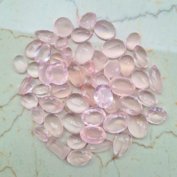 Faceted Rose Quartz - Etsy