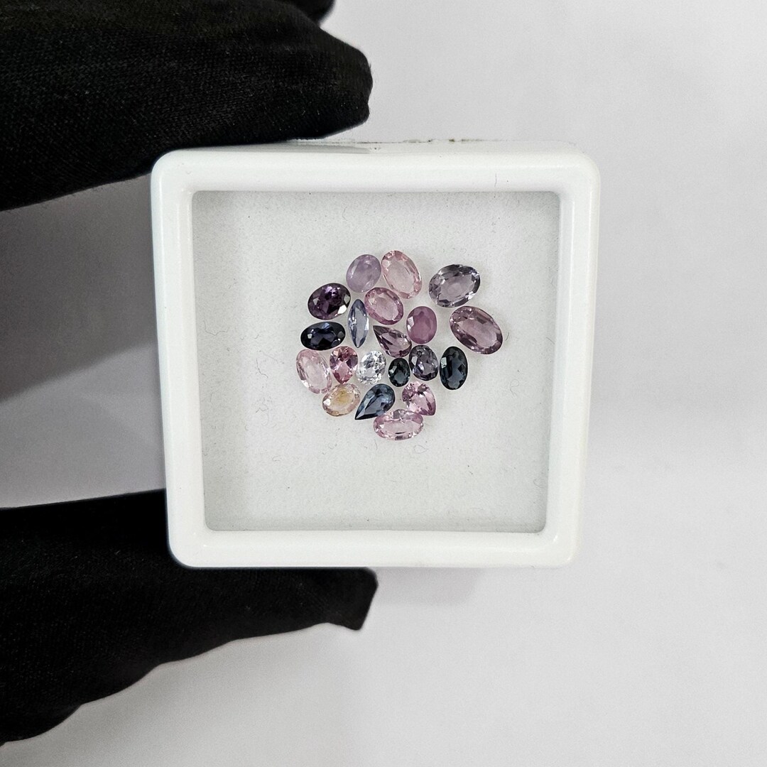 20 Pcs 2-5.5 MM Spinel Cut Stone, Natural Certified Faceted Spinel Mix ...