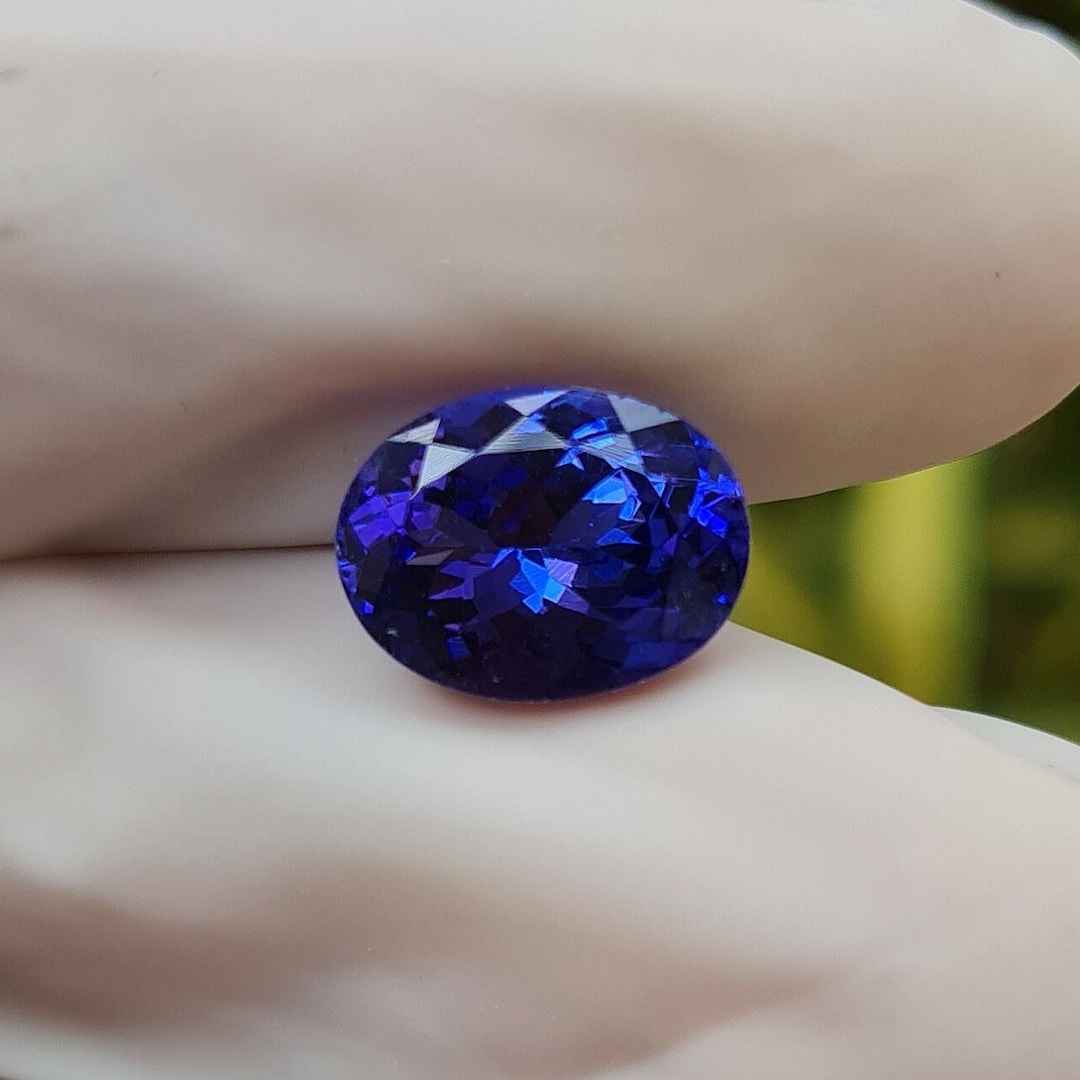 11.5*8.7 MM Oval Tanzanite Cut Stone, Natural Tanzanite Gemstone, 3.76 ...