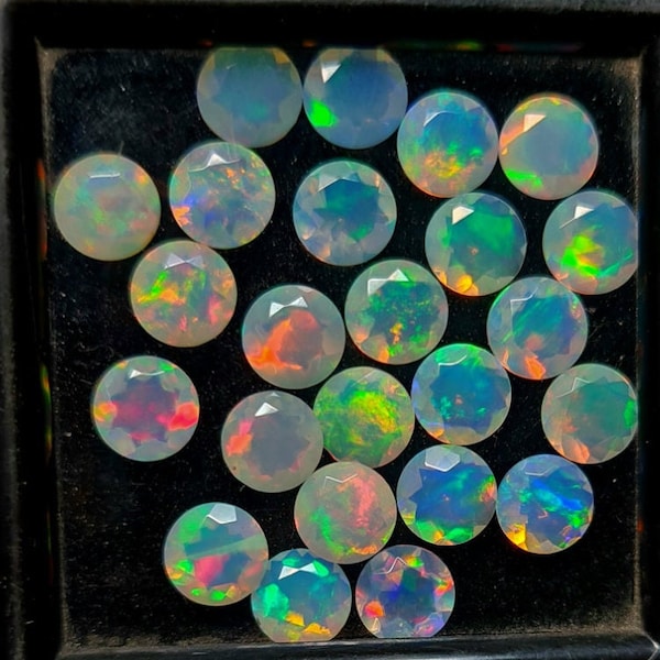 Faceted Opal - Etsy