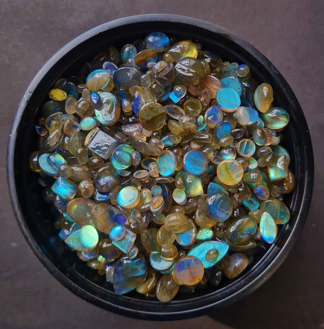 AAA Labradorite Cabochons, Flashy Gemstone Mix, Small Loose Stones - Etsy