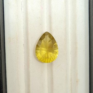 20X15 MM Lemon Quartz Concave Cut Stone, Natural Lemon Quartz Gemstone ...