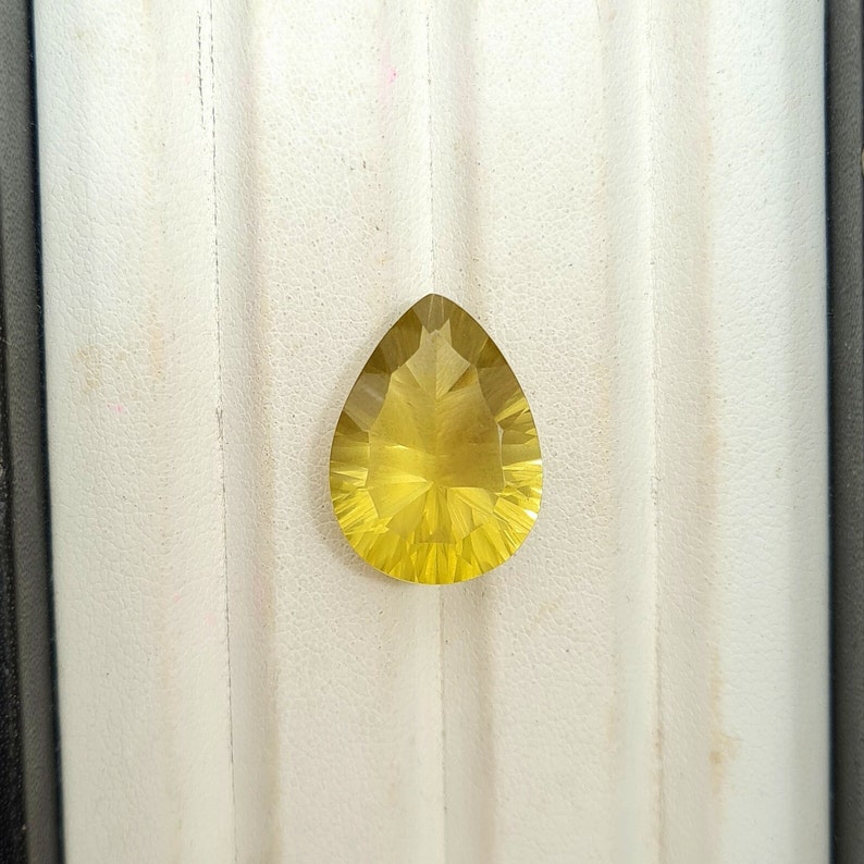 20X15 MM Lemon Quartz Concave Cut Stone, Natural Lemon Quartz Gemstone ...
