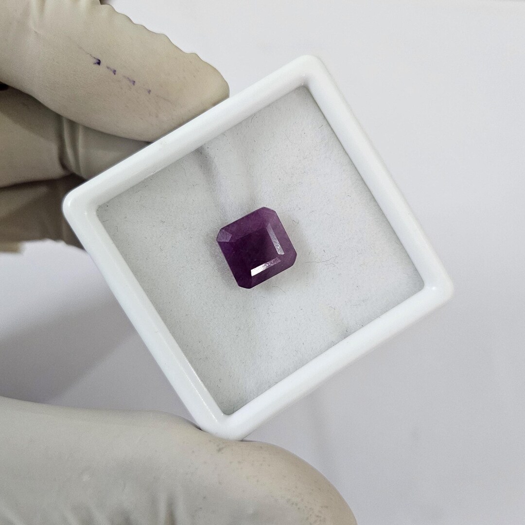 6.65 Carat Square Ruby Cut Stone, Jewelry Making - Etsy