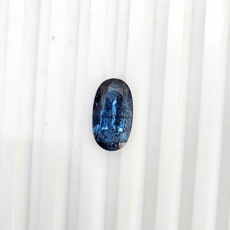 8x14 MM Natural Kyanite Faceted Gemstone, 4.60 Carats Kyanite Loose ...