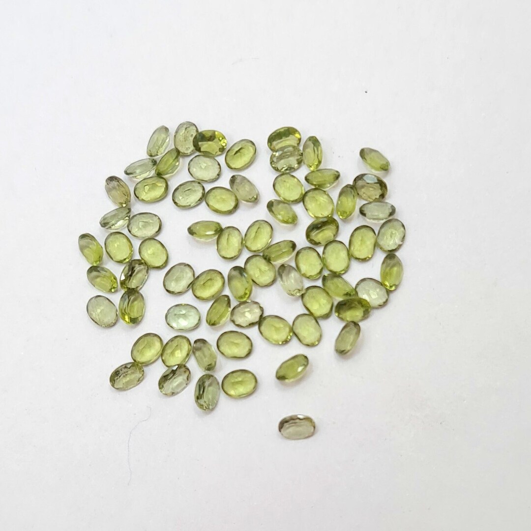 4x3 MM 67 Pcs Moldavite Cut Stone, Natural Moldavite Faceted, Czech ...