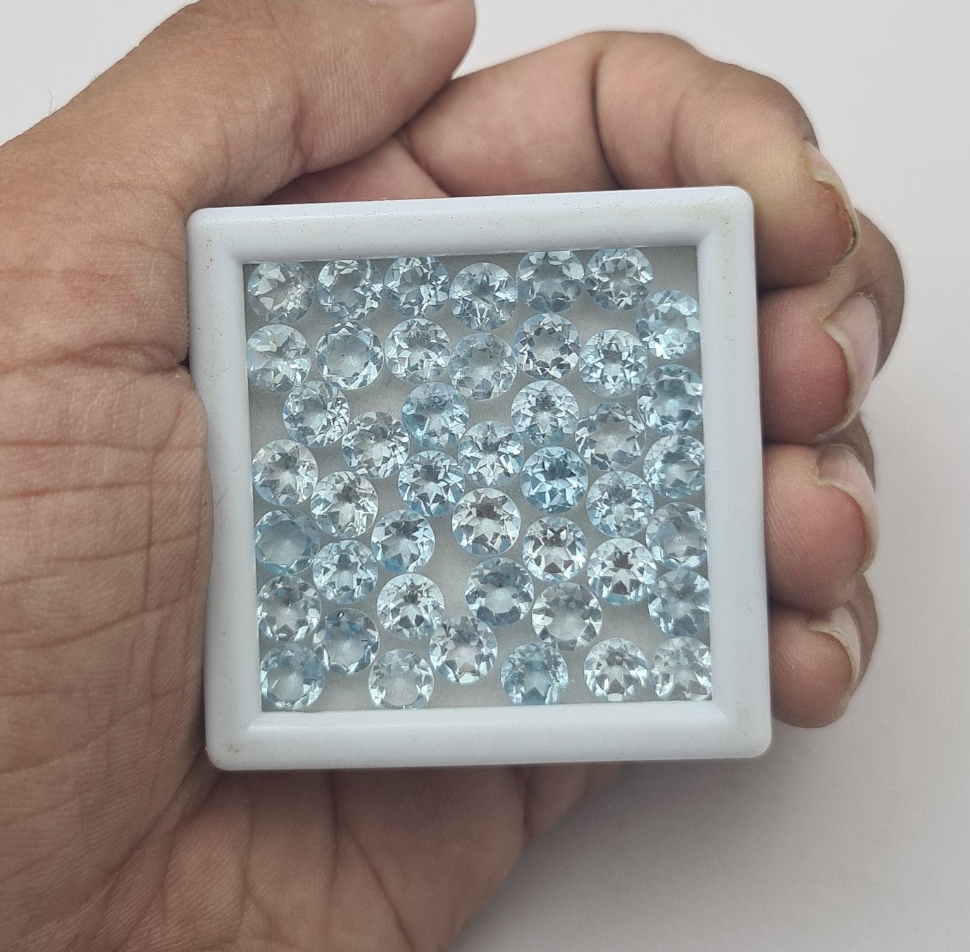 6 MM 15 Pcs Sky Blue Topaz Round Cut Topaz Cut Stone Faceted - Etsy UK
