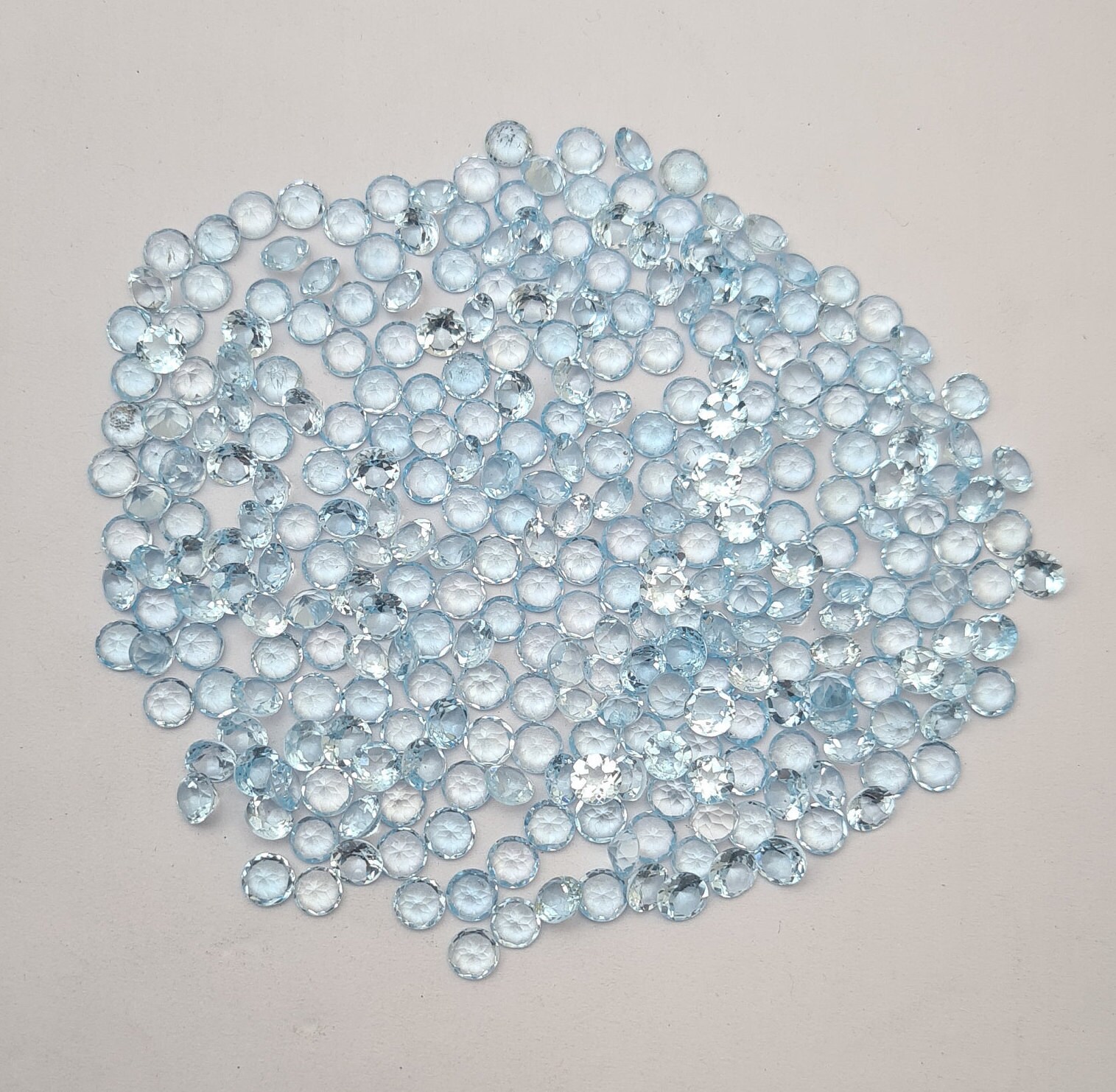 6 MM 15 Pcs Sky Blue Topaz Round Cut Topaz Cut Stone Faceted - Etsy UK