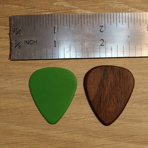 Hand Made Wooden Guitar Pick - Multi-wood Guitar Pick - Custom Guitar ...