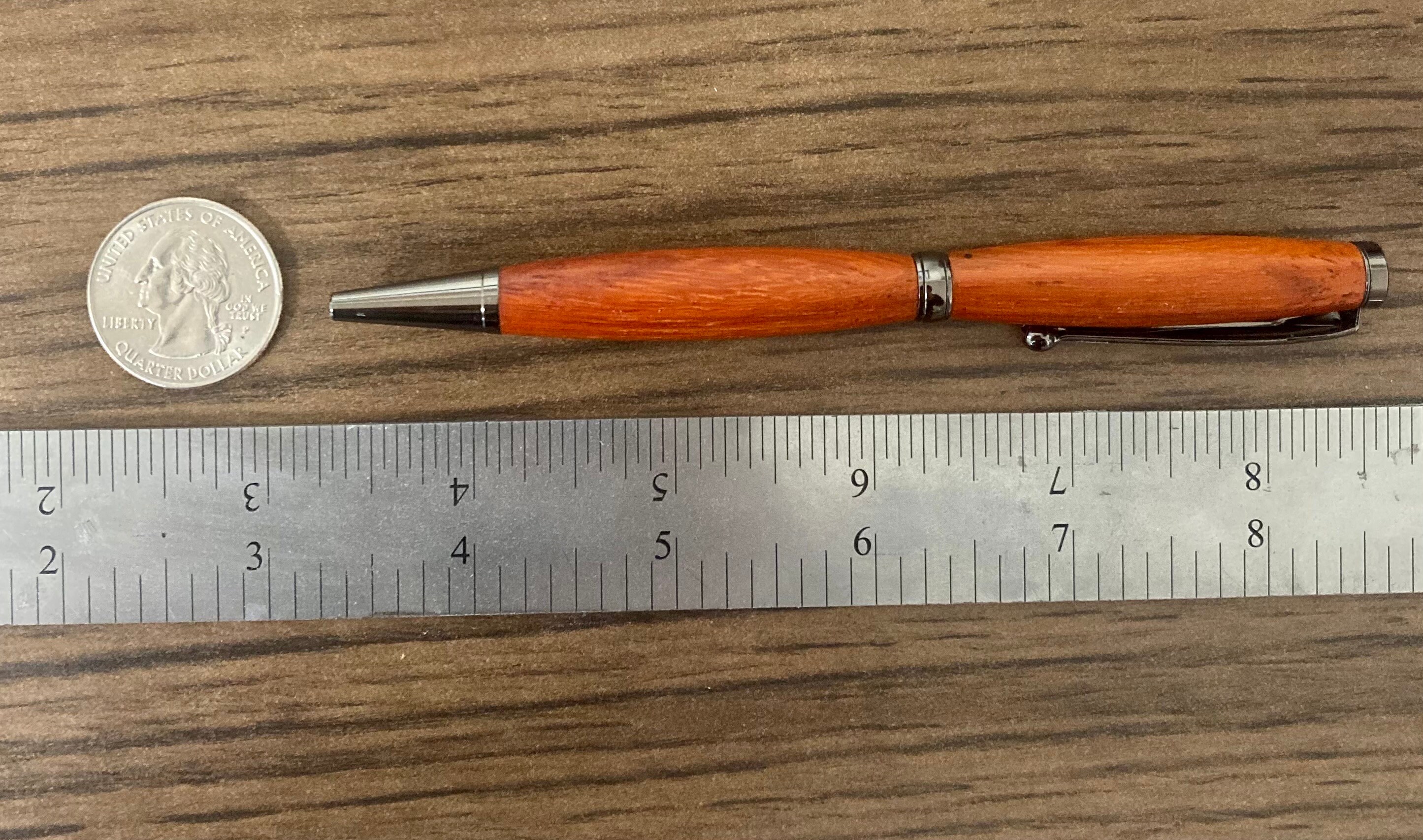 Handmade Wooden Pens Set of Two, Unique Purpleheart & Padauk Ballpoint ...