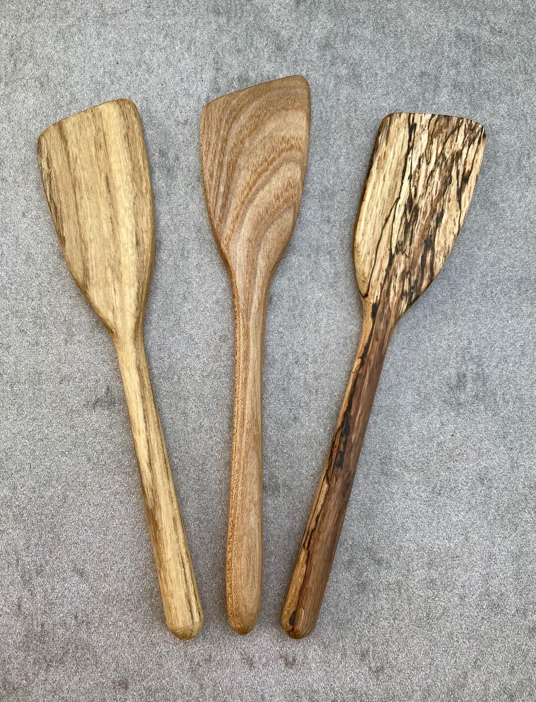 Handmade 6 Inch Wood Spatula Set of 3, Kitchen Set, Wooden Spatula Gift ...