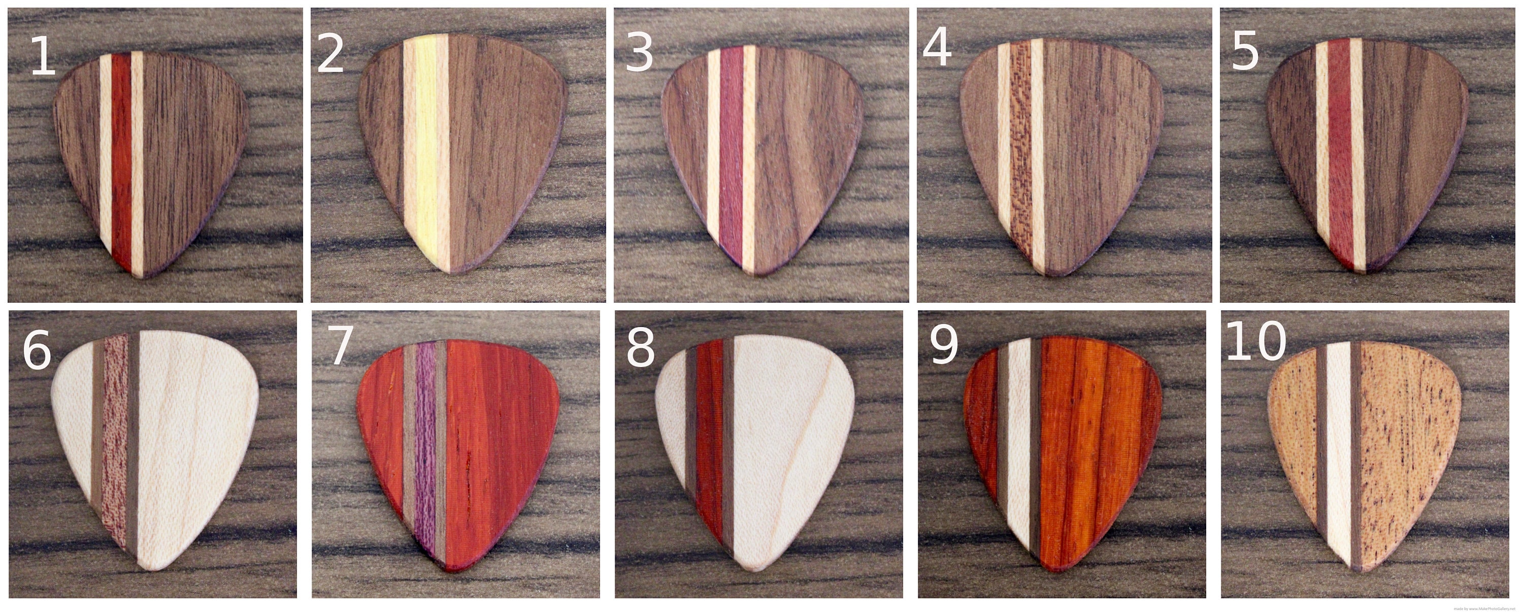 Personalized Wood Guitar Pick, Handmade Gift for Musician, Custom ...