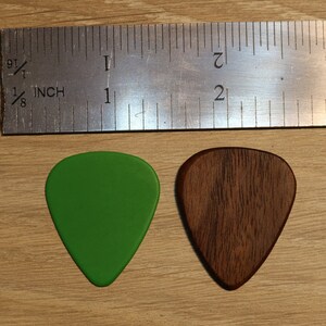 Hand Made Wood Guitar Pick - Multi-wood Guitar Pick - Custom Guitar ...
