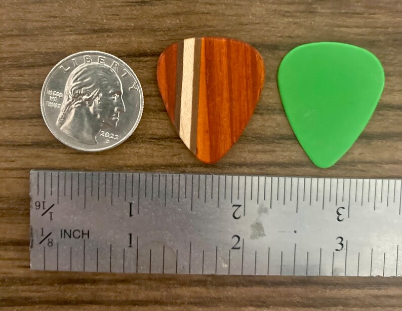 Personalized Wood Guitar Pick, Handmade Gift for Musician, Custom ...