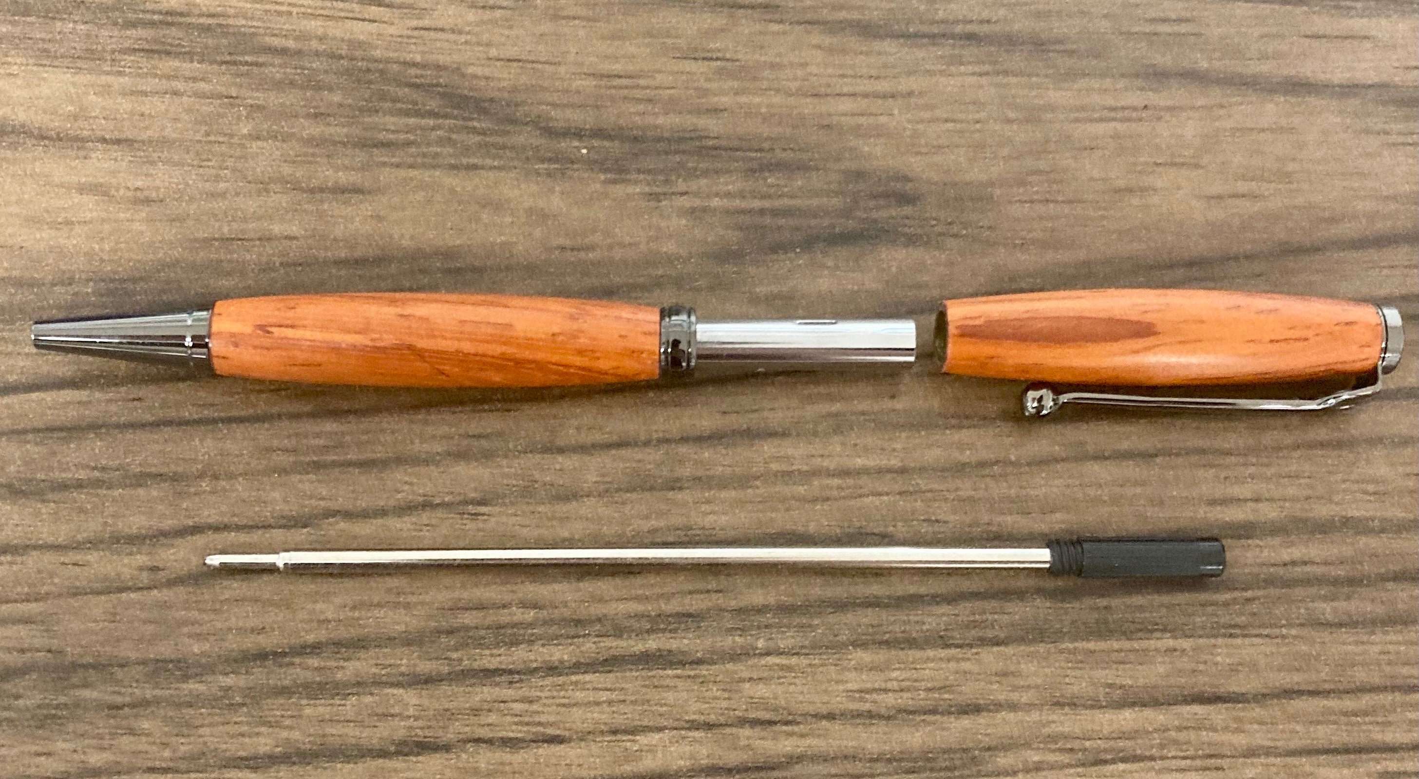 Handmade Wooden Pens Set of Two, Unique Purpleheart & Padauk Ballpoint ...