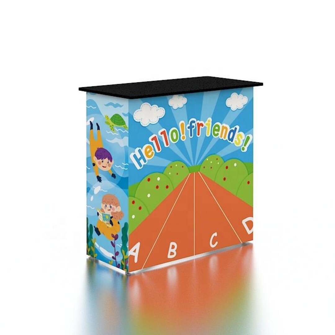 Pop-up Table Counter, Tension Fabric Promotion Display (39x14x39 Inch ...