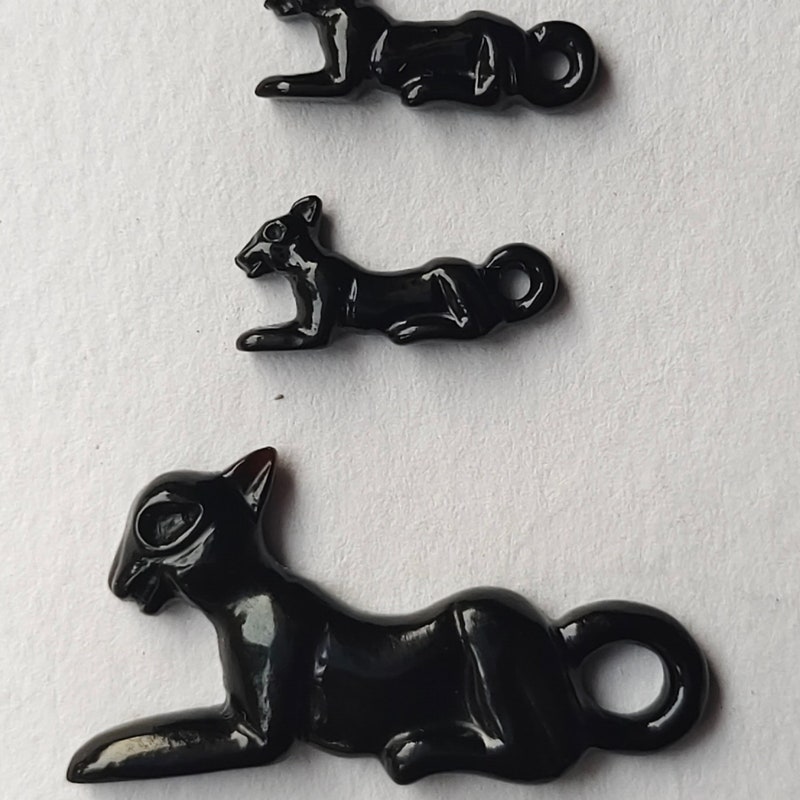 Onyx Cat Pendant - Etsy