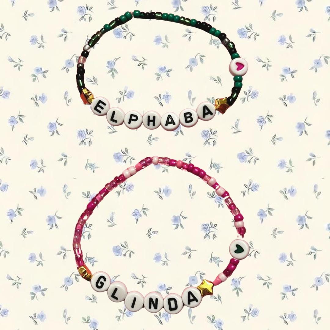 WICKED Elphaba and Glinda Matching Bracelets - Etsy UK