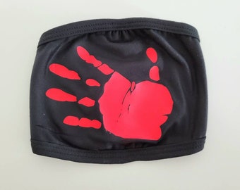 Red Hand Print | Etsy