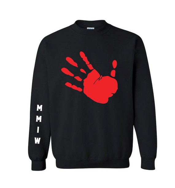 Red Hand Movement mmiw Stolen Sisters Crewneck | Etsy