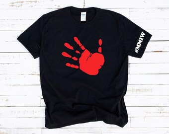 MMIW Awareness Mask Red Hand No More Stolen Sisters Neck Gaiter Native ...