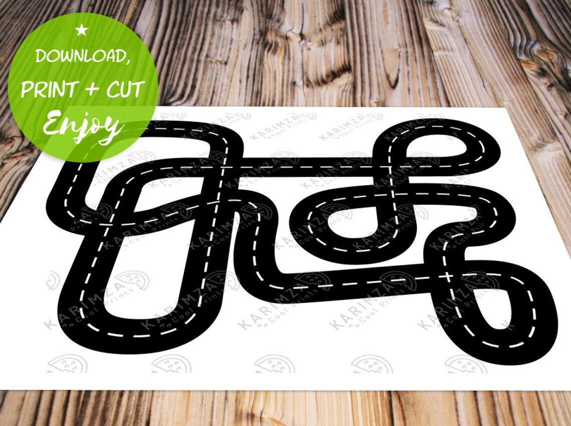 Kids Race Track SVG Pretend Play - Etsy Canada