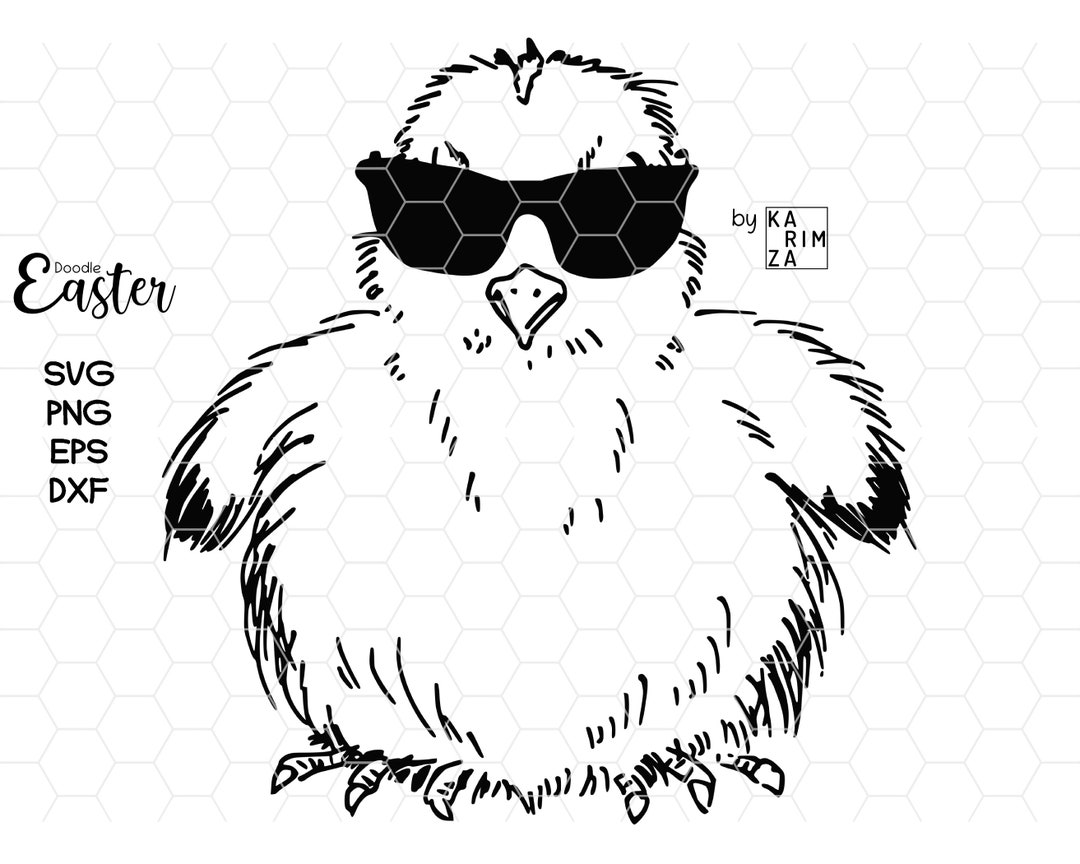 Peep Chick Svg, Chick With Sunglasses SVG - Etsy