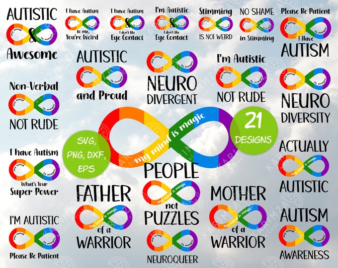 Neurodiversity SVG PNG JPG, Autism Svg, Autistic Svg, Neurodivergent, Svg Files, Png Files ...