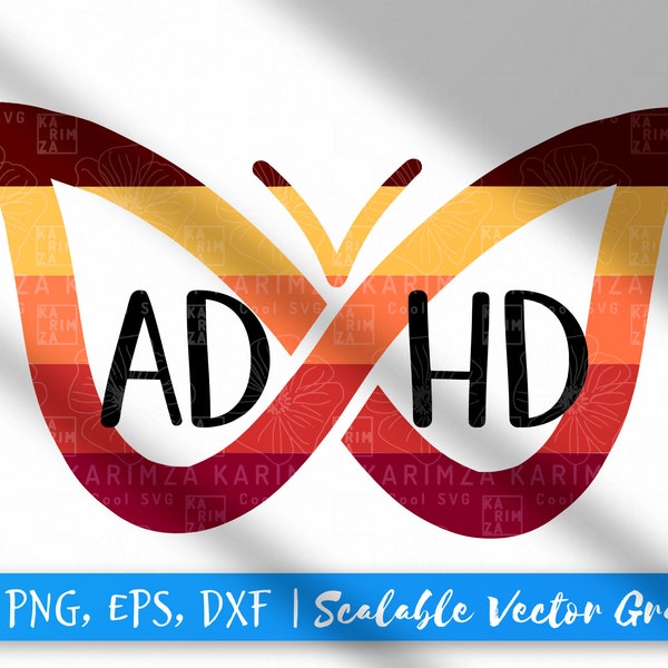 Adhd awareness butterfly svg - Etsy France