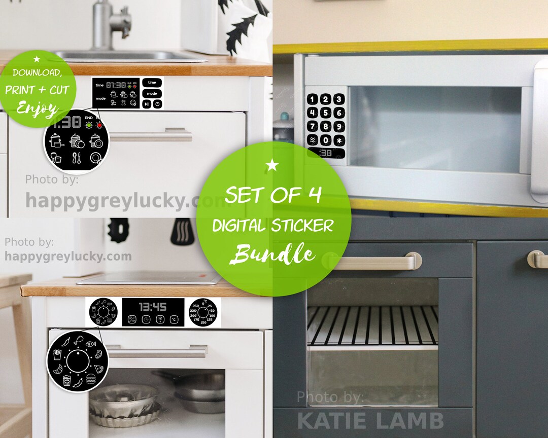 Play Kitchen Stickers, Instant Download - Etsy