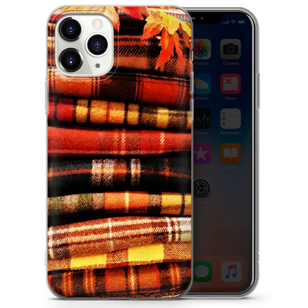 FALL aesthetic Fall VIBE Scarf pattern Phone case cover for | Etsy
