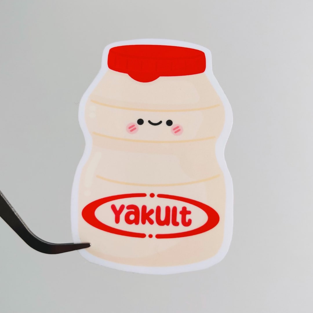 Yakult Sticker - Weatherproof Vinyl Sticker | Cute Asian Food Drink ...