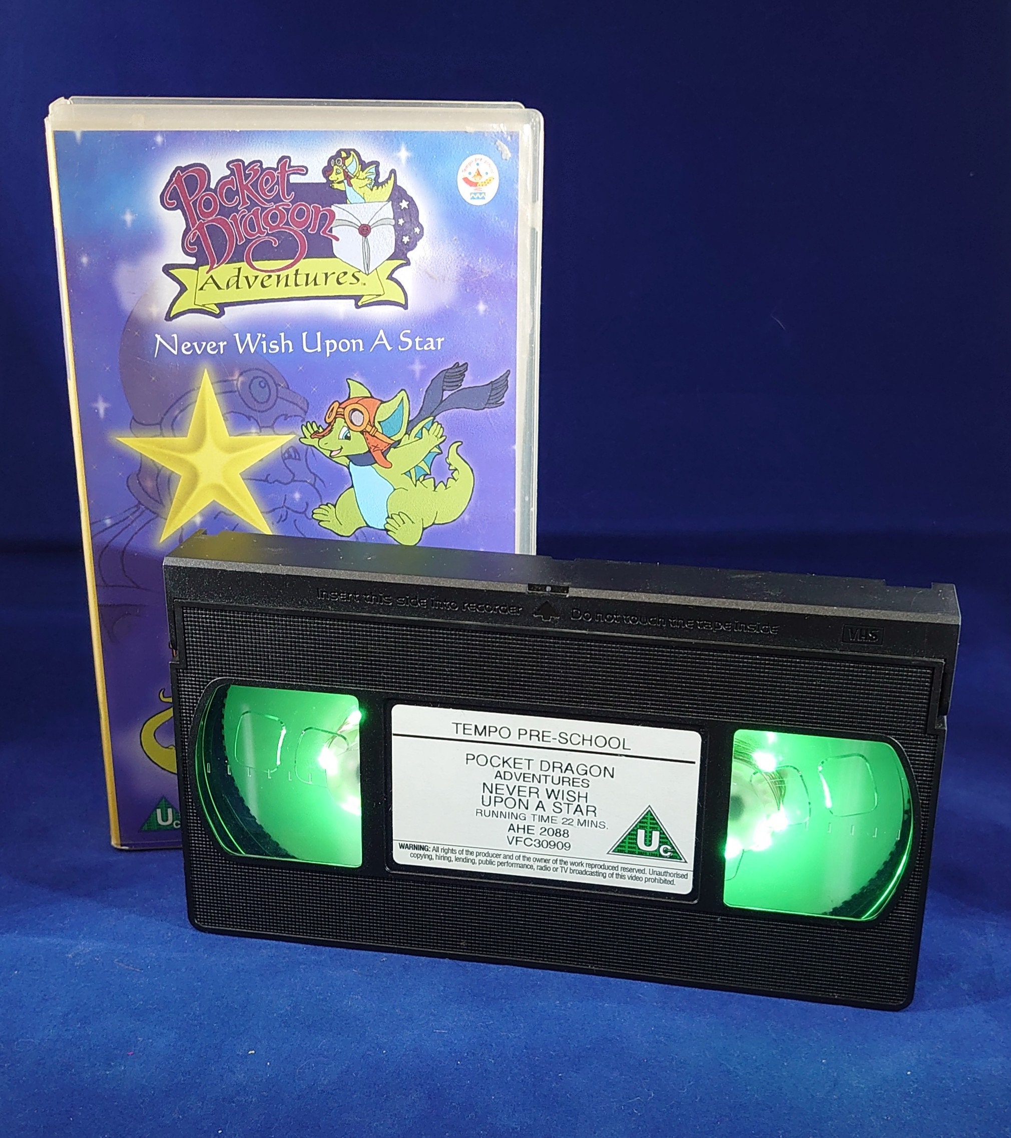 Pocket Dragon Adventures VHS Nightlight in Green - Etsy UK
