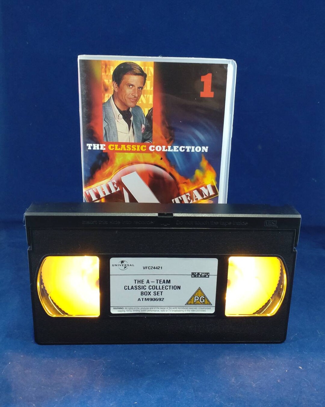 A-team VHS Nightlight in Warm Yellow Series 1 - Etsy