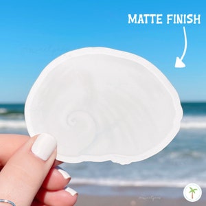 Baby's Ear Sea Shell Sticker , Birth Shell Sticker, Matte Clear ...