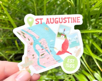 STICKER St Augustine Florida Skyline - Etsy