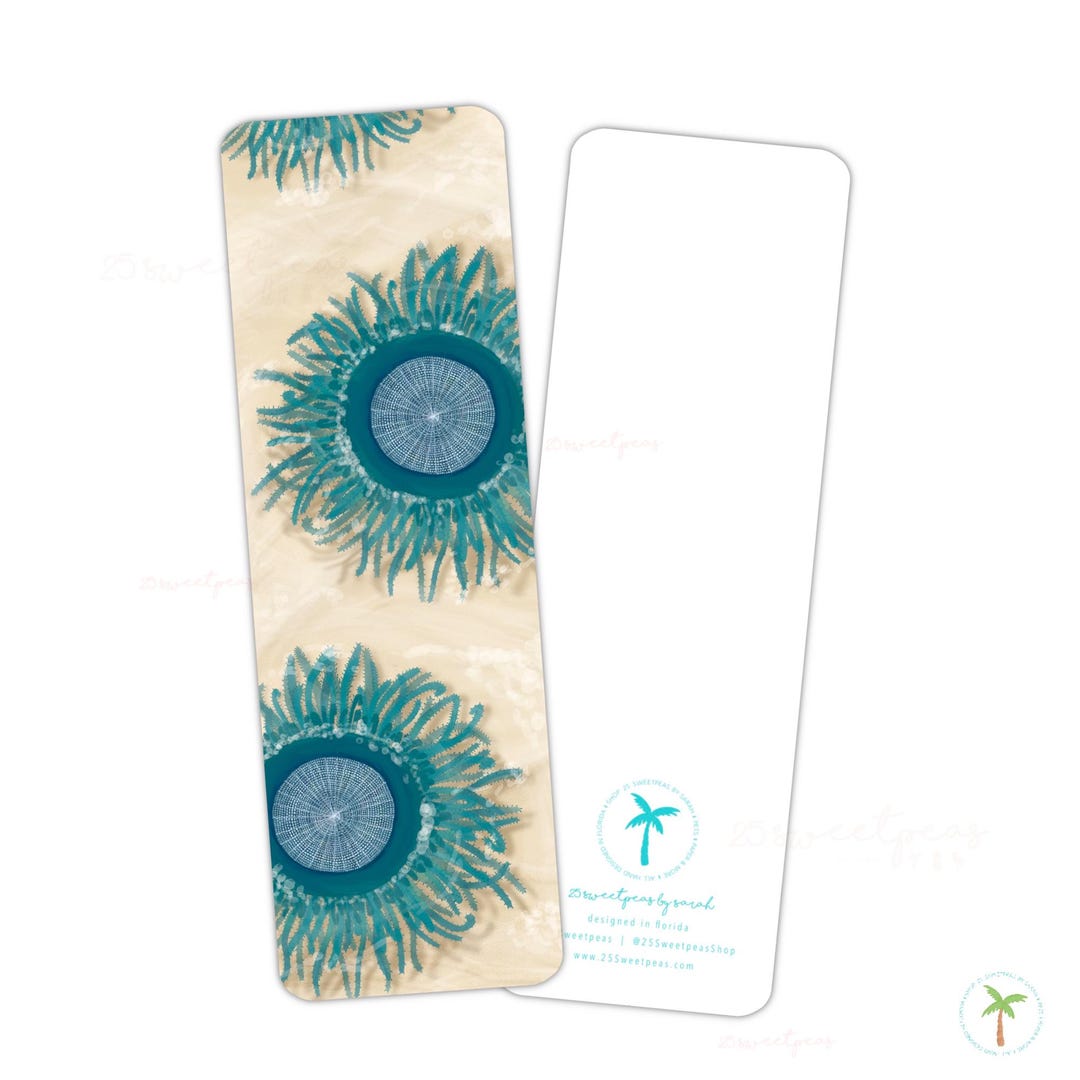Porpita Porpita Bookmark, Ocean Marine Life Bookmark, Bookclub Gift ...
