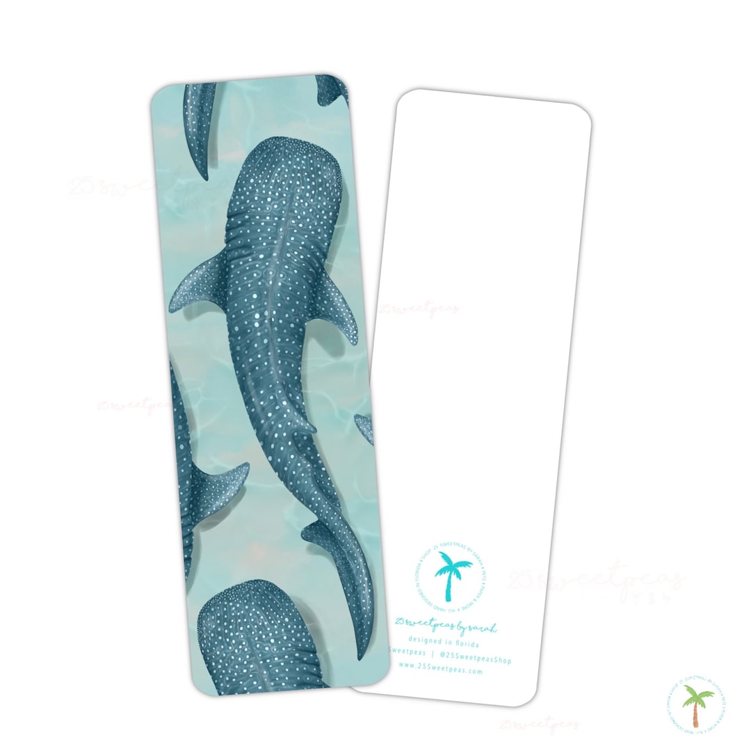Whale Shark Bookmark: Ocean Marinelife Gift - Etsy