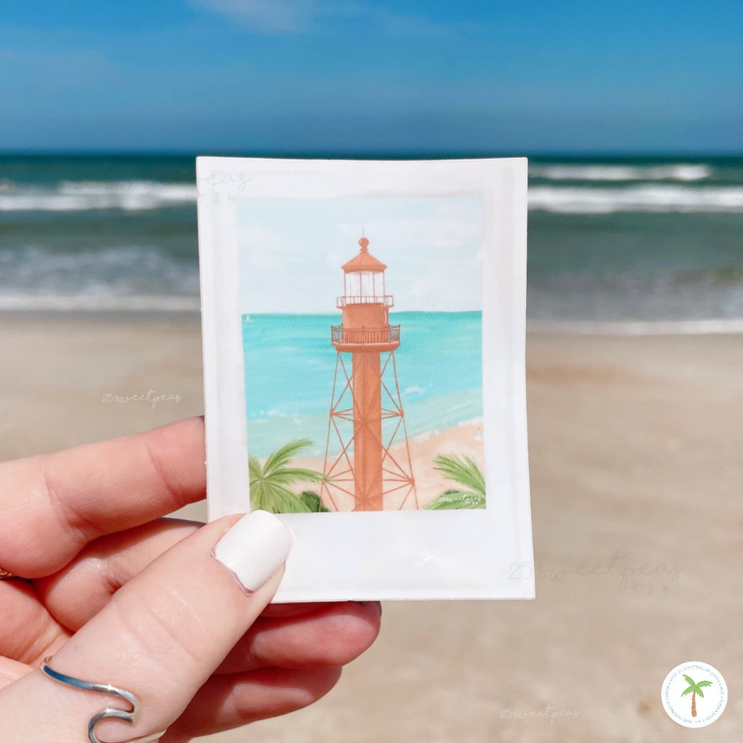 Lighthouse Sticker , Sanibel Florida Sticker , Beach Sticker , Shiny ...