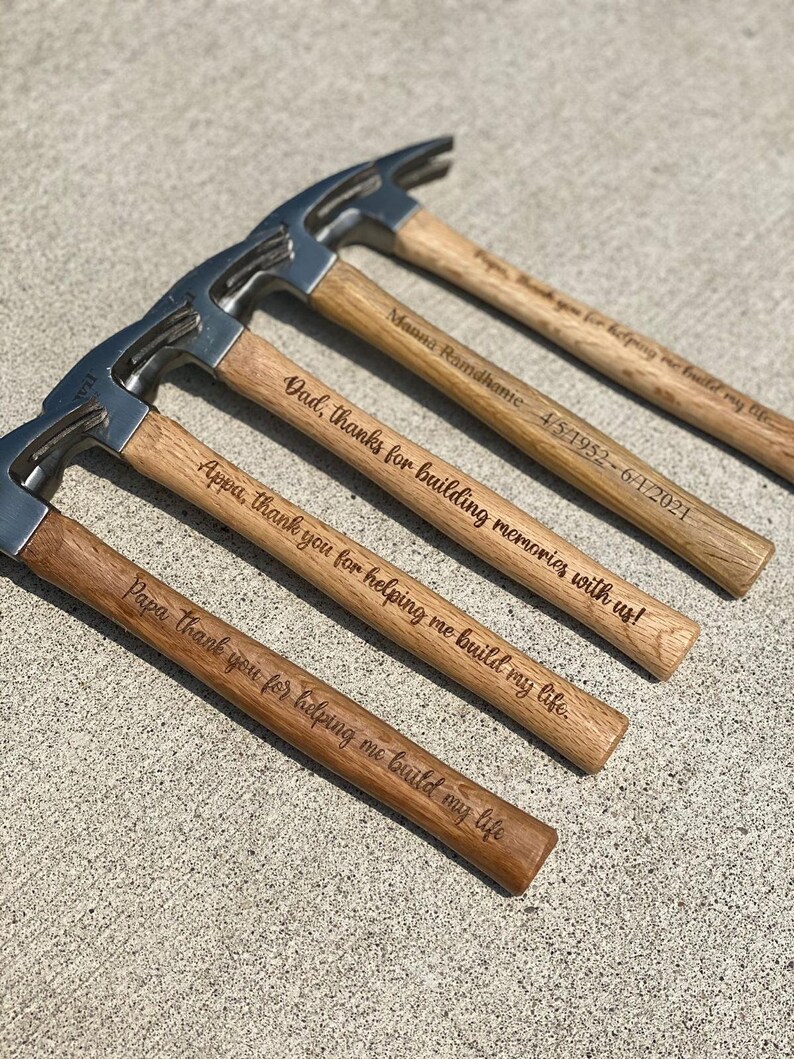 Custom Engraved Hammer Unique Gift for Fathers/dad/grandpa, Laser ...