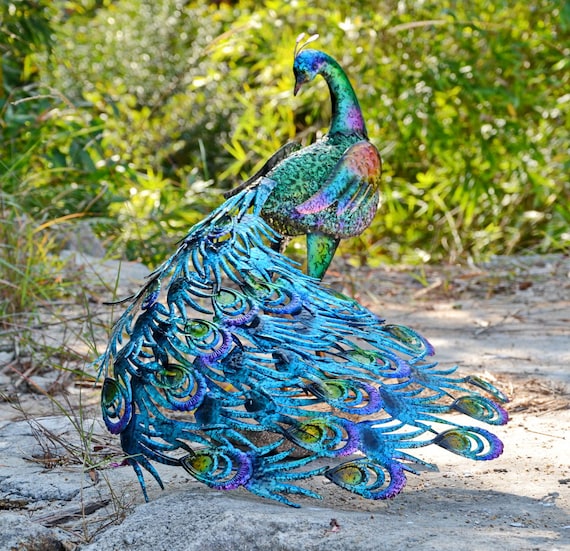 Peacock garden ornament store
