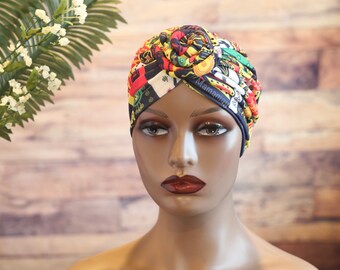 African Print Turban - Etsy
