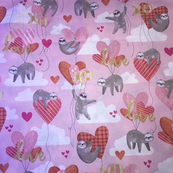 Sloth Fabric - Etsy