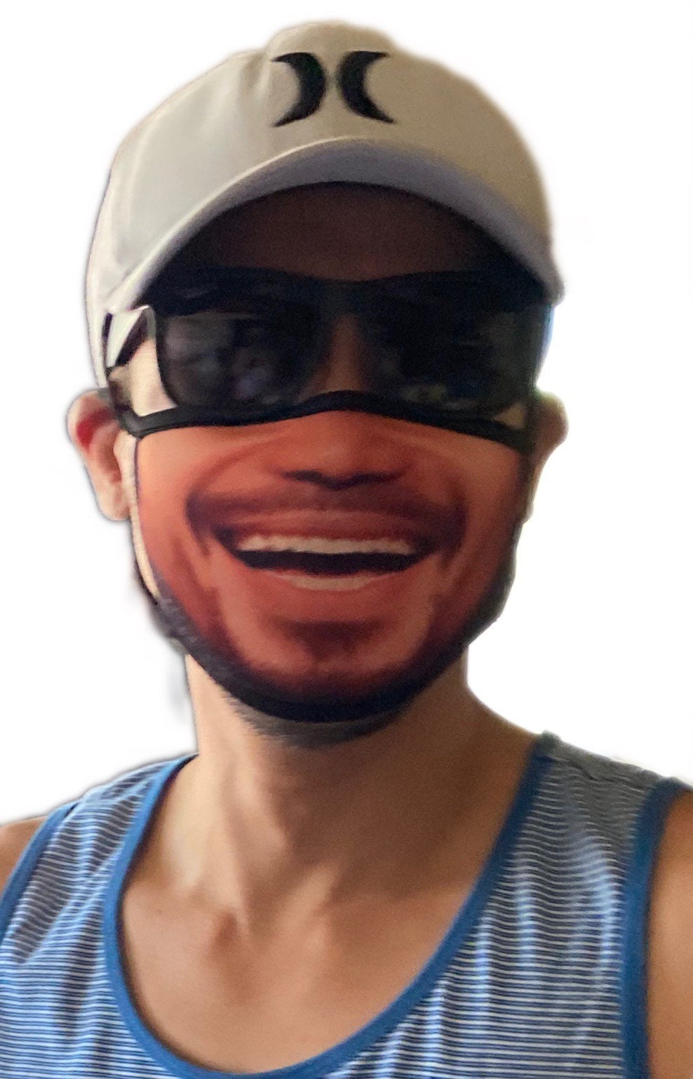 Reusable washable Funny face mask 3d print design Manny | Etsy